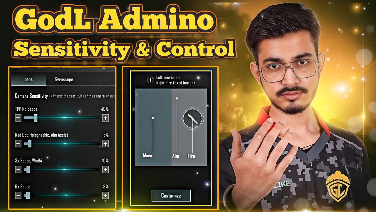 GodL Admino : Sensitivity & Control 🥶 100 % Original 💯 Bgmi zero recoil sensitivity - YouTube