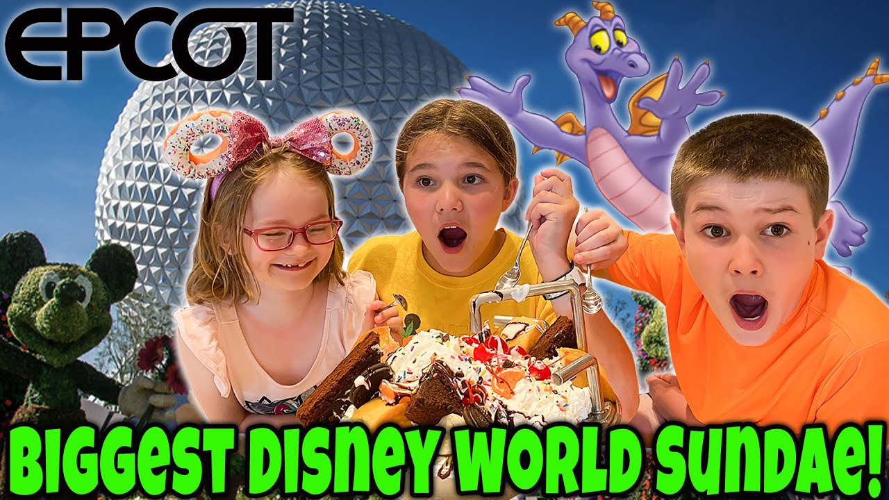 Disney World Day 2 With My Two Earthlings! We Ate The Biggest Sundae ...