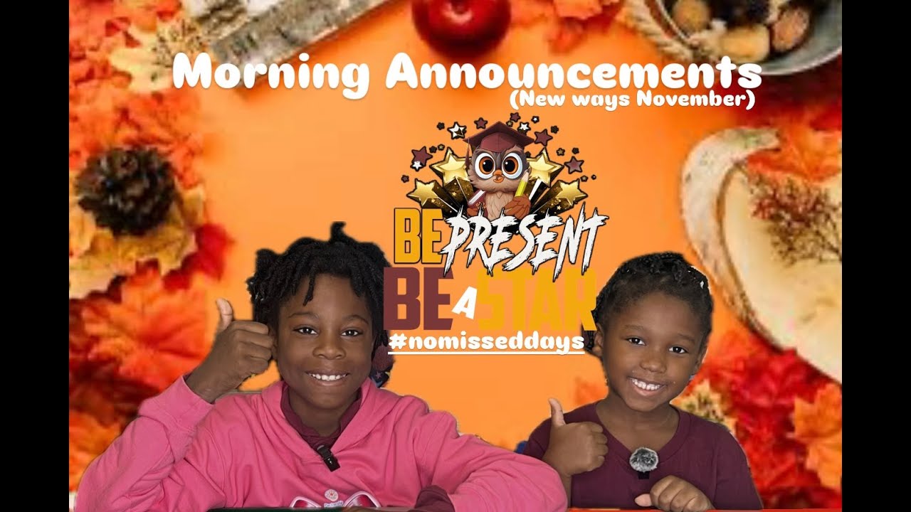 Morning announcement - YouTube