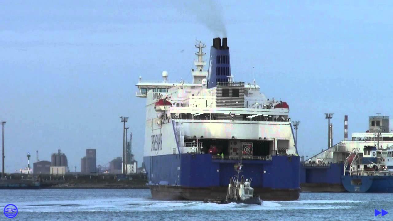 DFDS Seaways - Delft Seaways arrivée à Dunkerque - YouTube