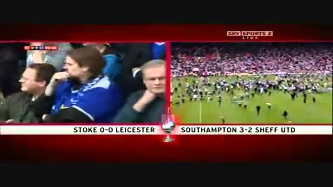 Stoke pitch invasion - YouTube