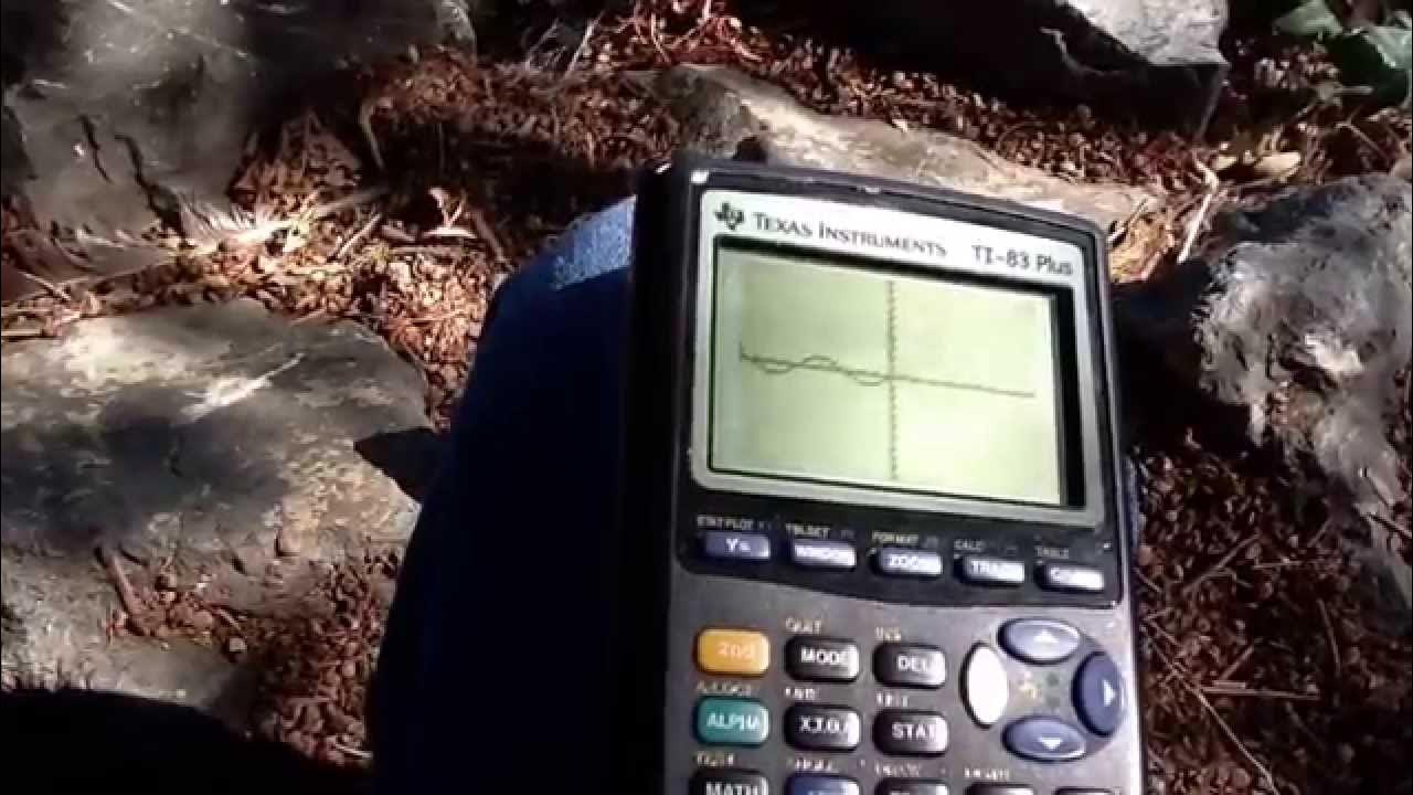 TI 83 Plus and TI Plus: using tables and graphing trig functions. - YouTube