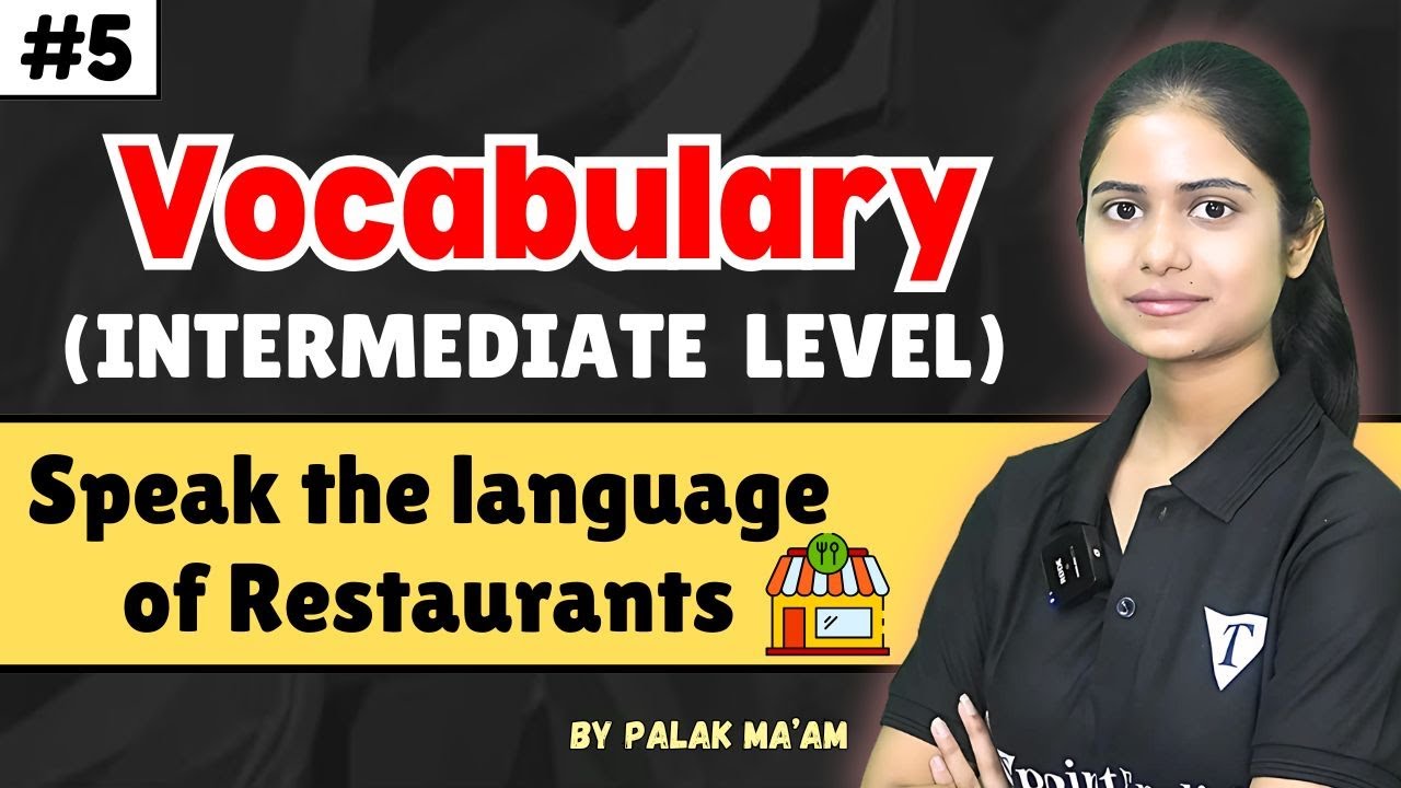 #5 Learn Restaurant Vocabulary Intermediate Level | English Speaking ...