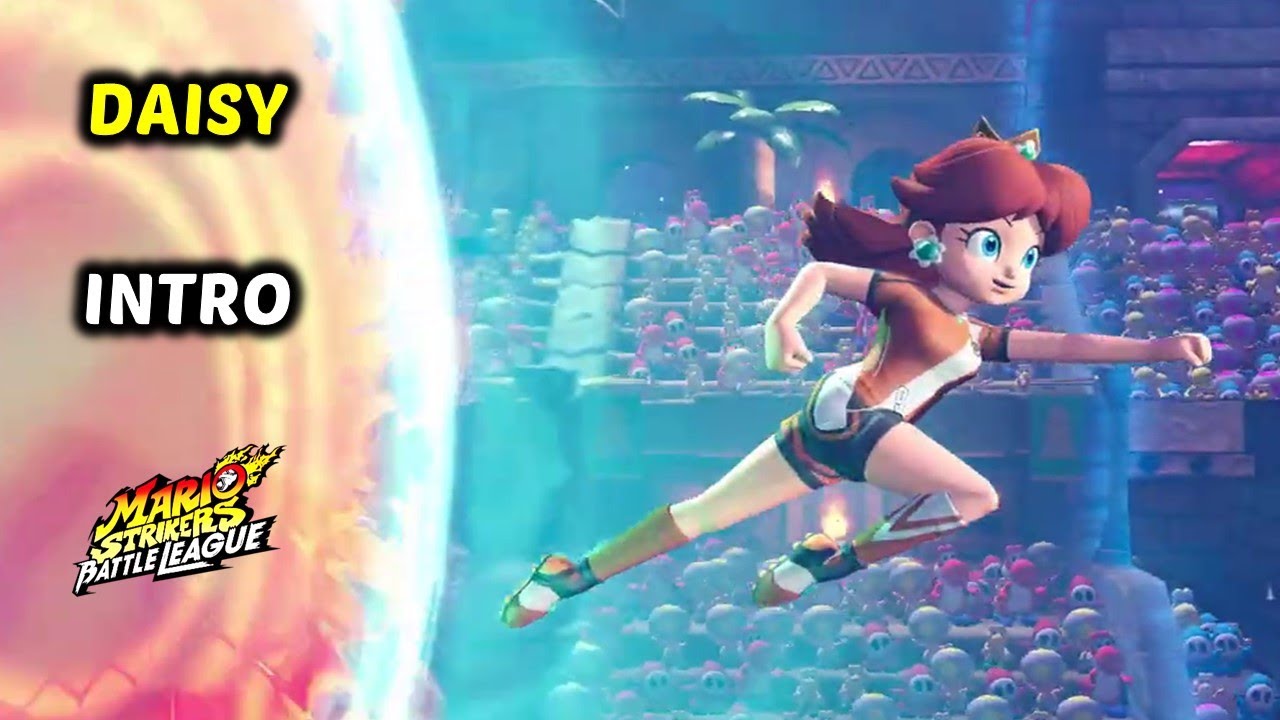 Daisy Intro Animation Mario Strikers Battle League - YouTube