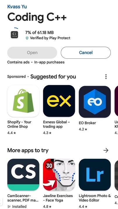 How to install a C ++ compiler into the phone . #cplusplus #coding - YouTube