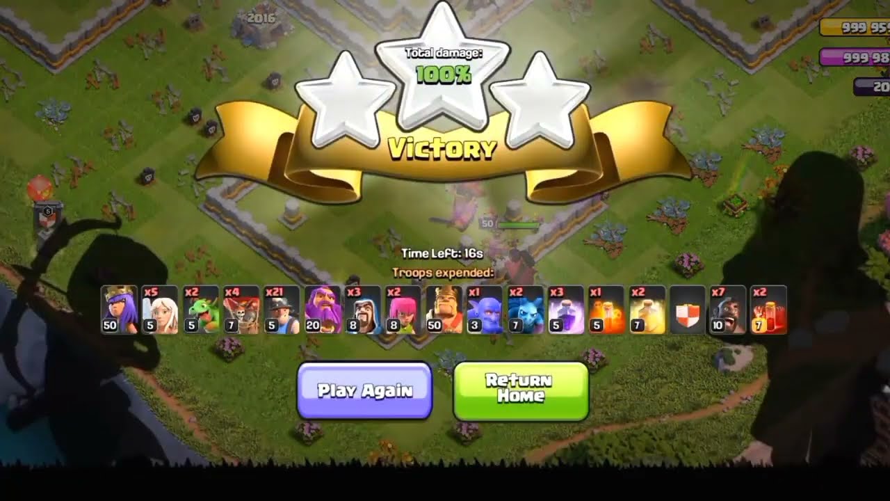 How To Complete 10 Years of Clash Challenge Event in coc | 2016 star ...