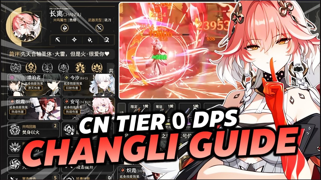 MAIN DPS ROTATION AND SECRET TECH!! | ChangLi CN Guide! (Weapons / Echo ...