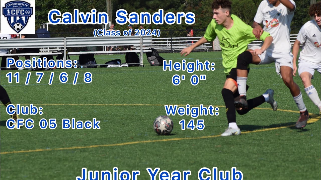 Calvin Sanders Junior Year Club Highlights #1 - YouTube