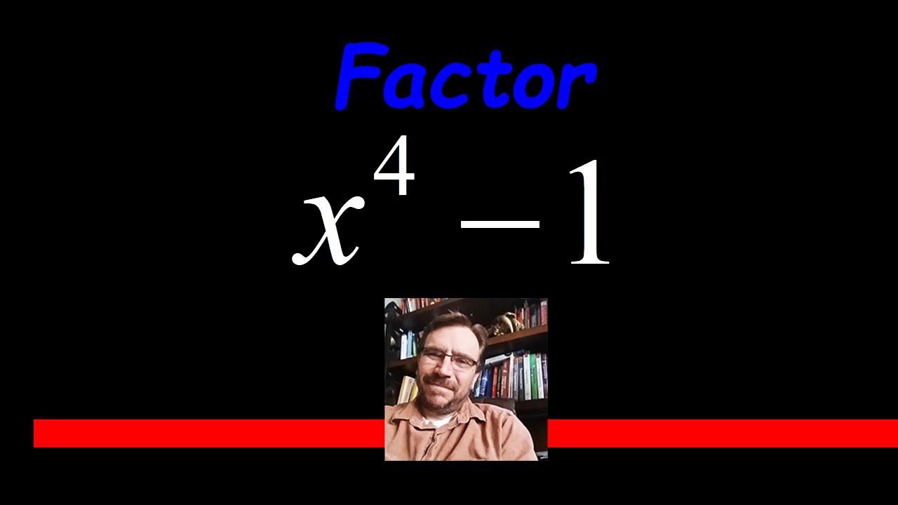 How To Factor Difference Of Squares TWICE Be Careful Here YouTube