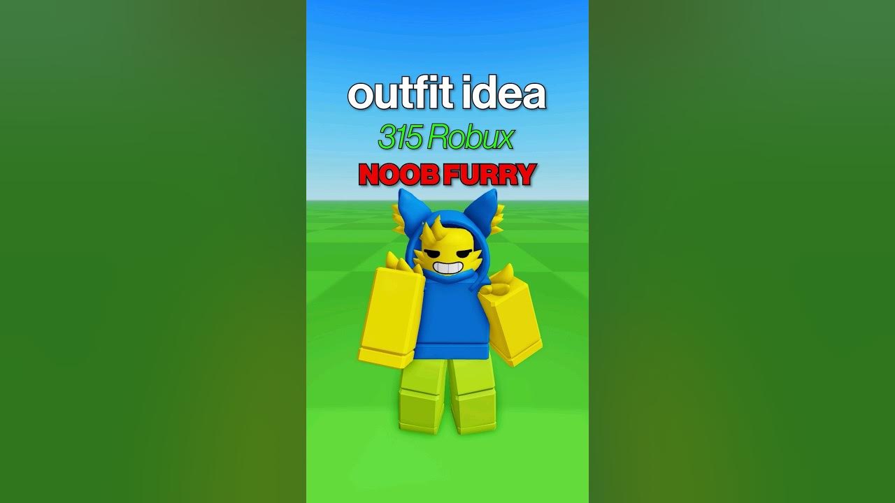 How To Make Noob Furry Outfit Idea In Roblox 🐺 Youtube