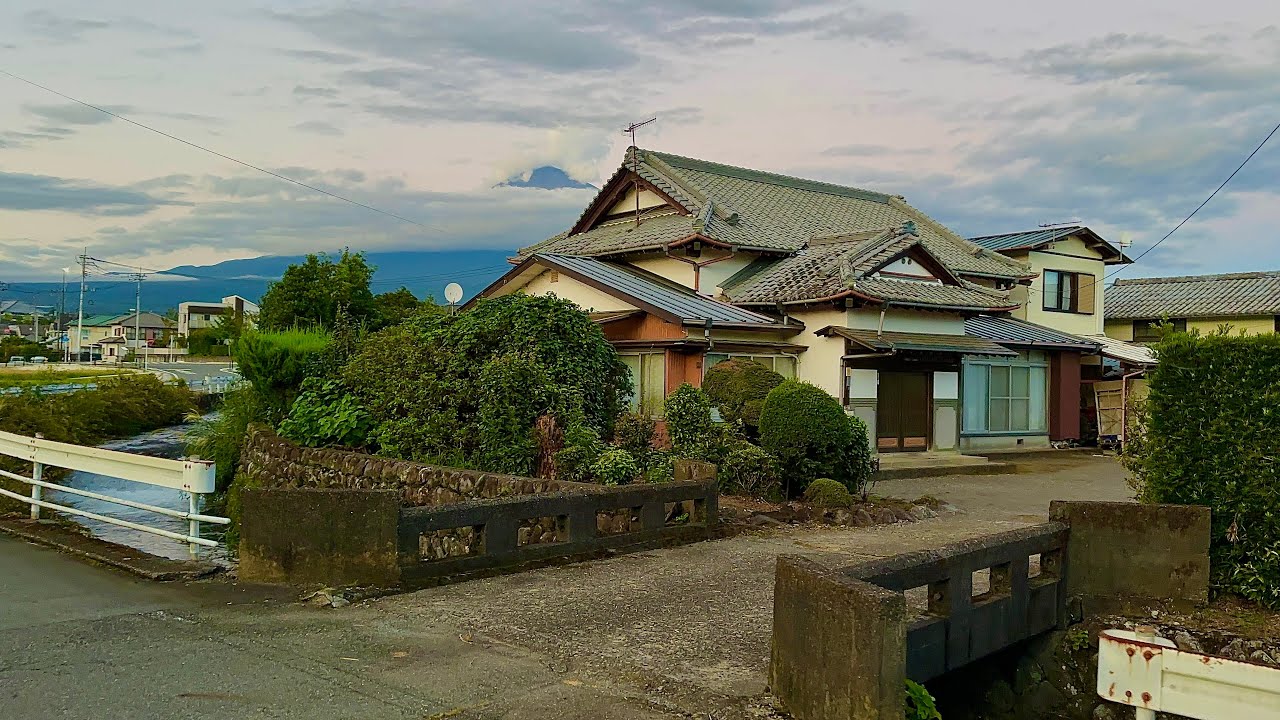 4K Japan walk - countryside beautiful mountain area sunset walk - YouTube