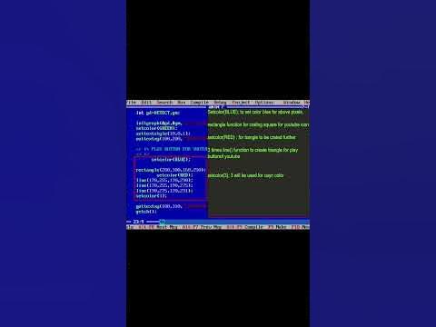 Drawing YouTube icon in c graphics using graphics'.header file- YouTube Shorts - YouTube