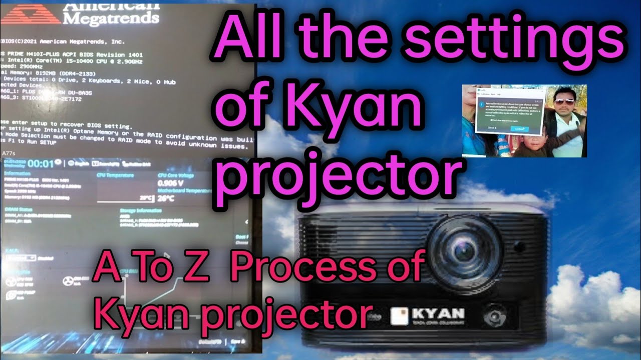 Kyan projector ka full satting || Kyan projector ka A to Z Process ...
