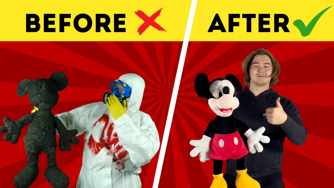 Mickey Mouse Muddled Cleaning Transforms – Rescue Dirty Plush Toy ...