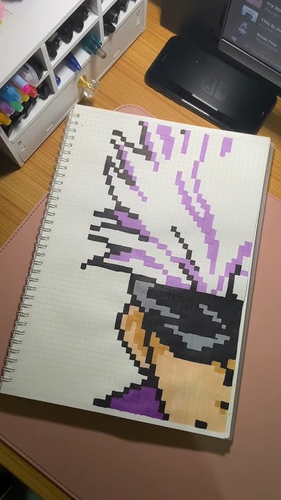 gojo satoru pixel art 👓👾 #pixelart #pixelartideas #art #gojosatoru # ...