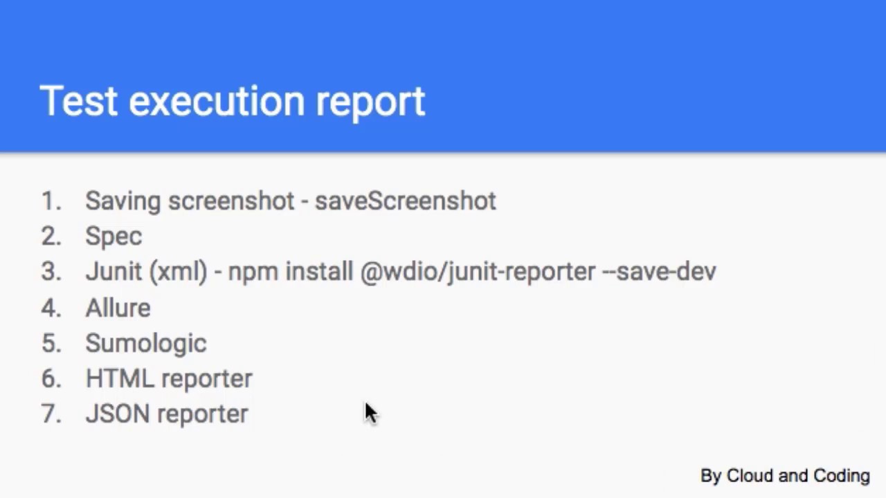 22 - Test execution report and screenshots - YouTube