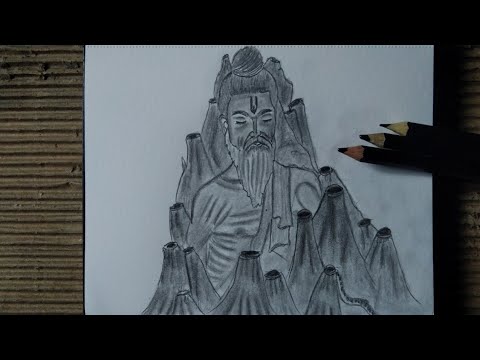 Maharishi Valmiki drawing with Valmiki Jayanti day ||Valmiki scenary ...