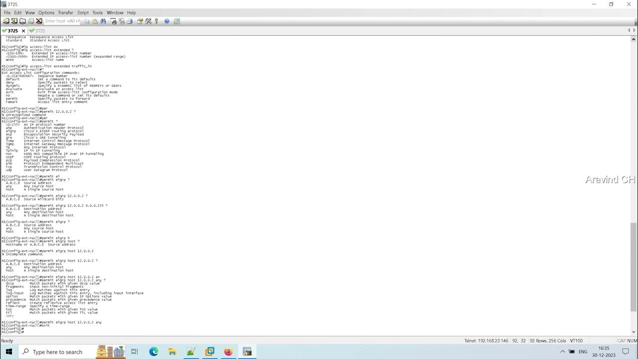 Lab - 15 how to configure the extended access list in router step by step config - YouTube
