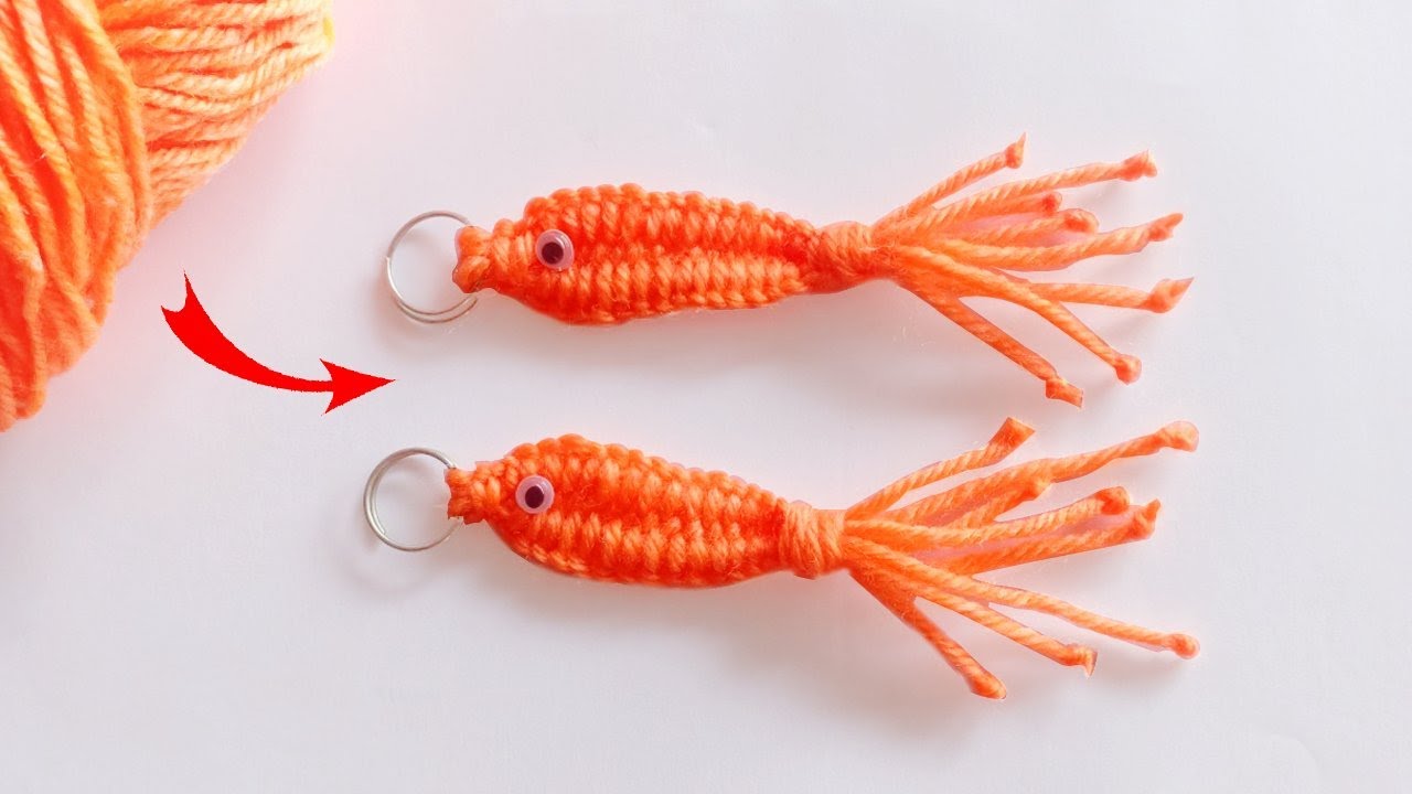 Amazing Fish Making Idea with Wool - Easy Woolen Doll Crafts - Hand ...