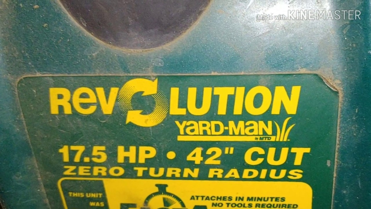 How to mow in reverse on a lawn/yard tractor. - YouTube