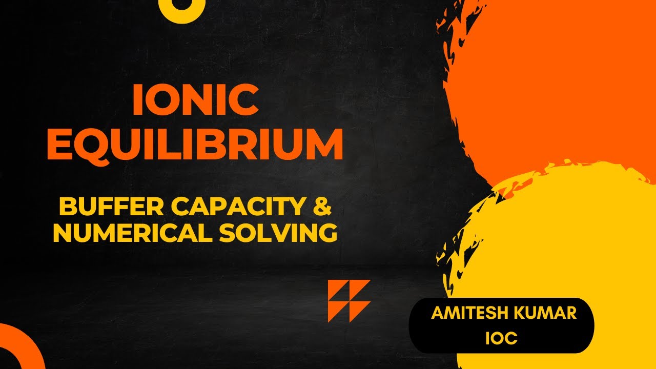 IONIC EQUILIBRIUM - YouTube