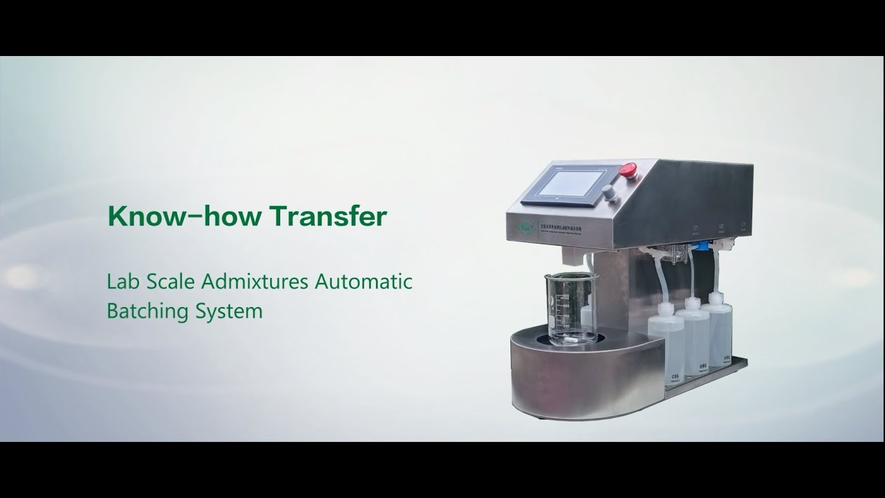 Lab Scale Ready Mix Concrete Plant Using Admixtures Equipment - YouTube