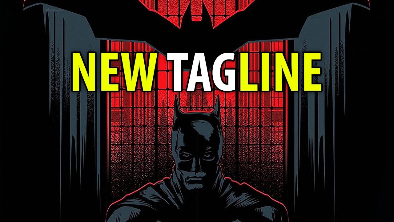 Robert Pattinson's THE BATMAN Poster REVEALS The New Tagline - YouTube