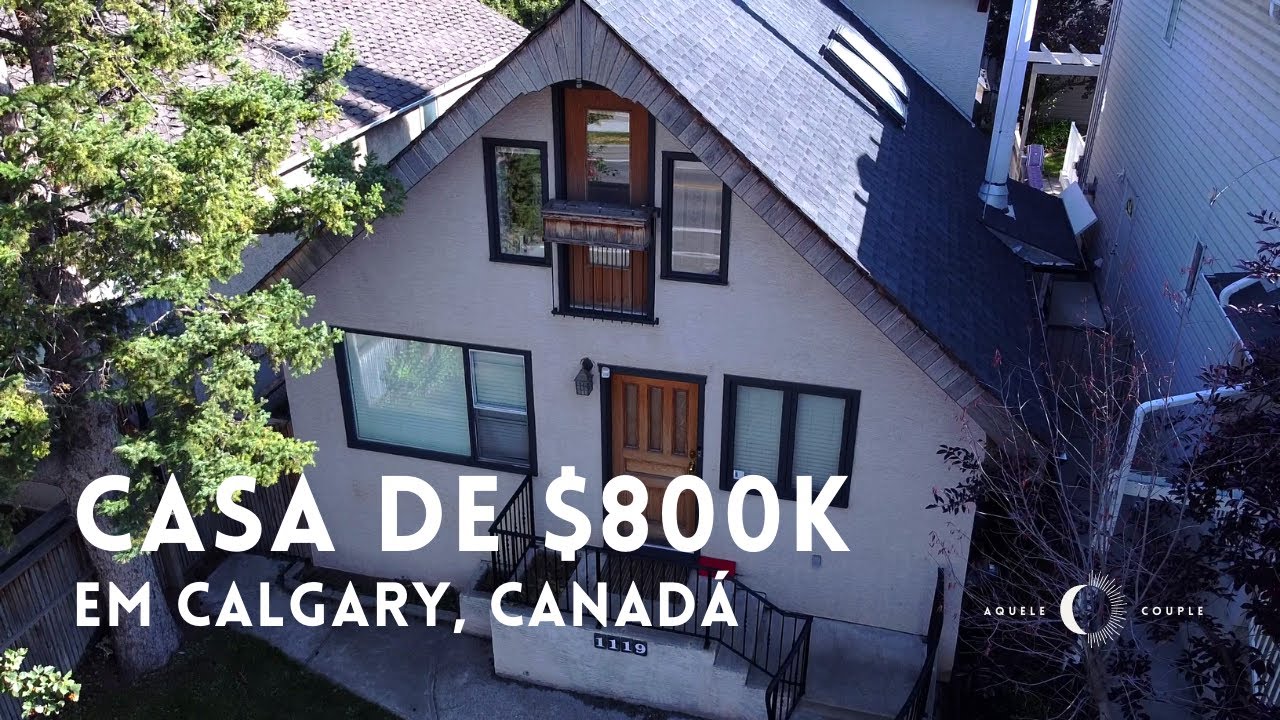 TOUR POR UMA CASA DE $800K EM CALGARY: COMO É UMA CASA NO CANADÁ? 😱🏡 ...