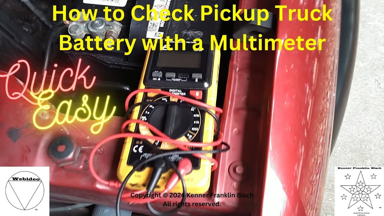 How to Check Pickup Truck Battery with a Multimeter - YouTube