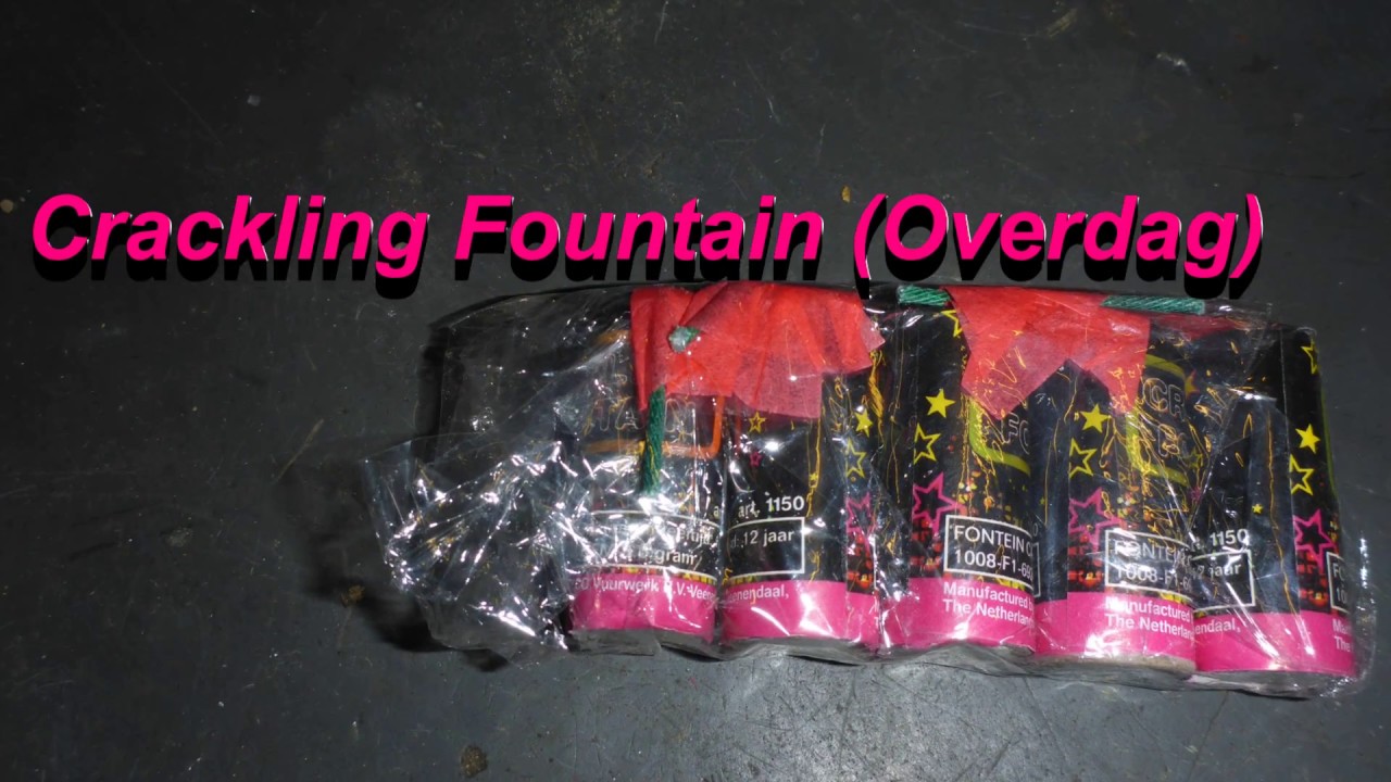Categorie 1 Vuurwerk Crackling Fountain overdag - YouTube