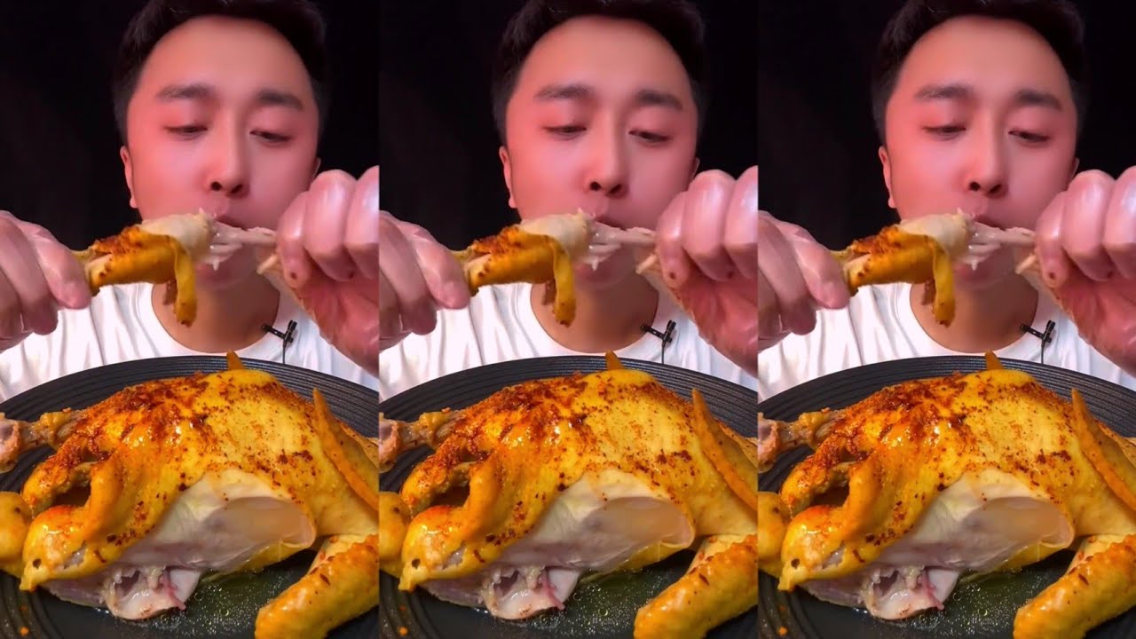 Eat grilled chicken Tasteful Road Delicious Eat food ASMR yummy - YouTube