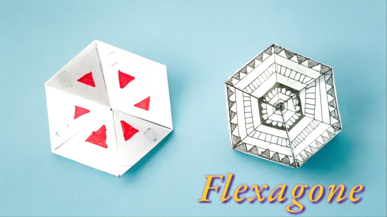 "How to Fold a Fascinating Origami Flexagon Easily" #flexagon - YouTube