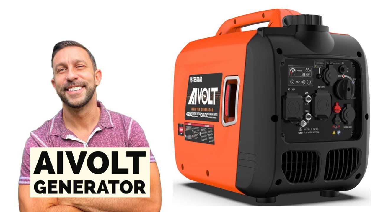 AIVOLT Inverter Generator 4300W Gas Powered Portable Generator Super ...