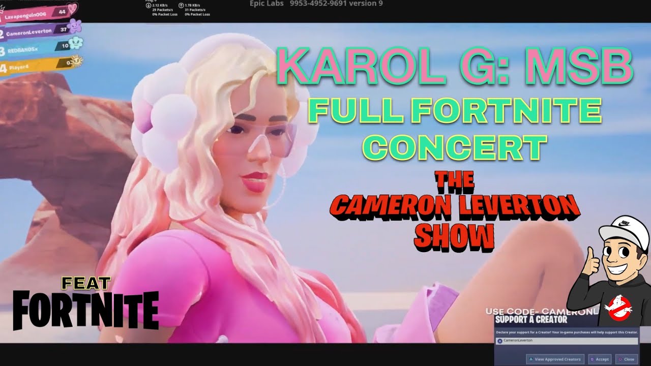 KAROL G: MSB Fortnite 2024 (Full Concert) - YouTube