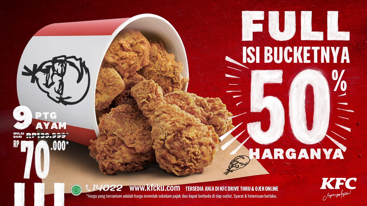 BUCKET 9 AYAM DISKON 50% - YouTube