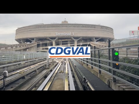 [Front View] CDGVAL Aéroport Roissy CDG - Paris - Du Terminal 2 au ...