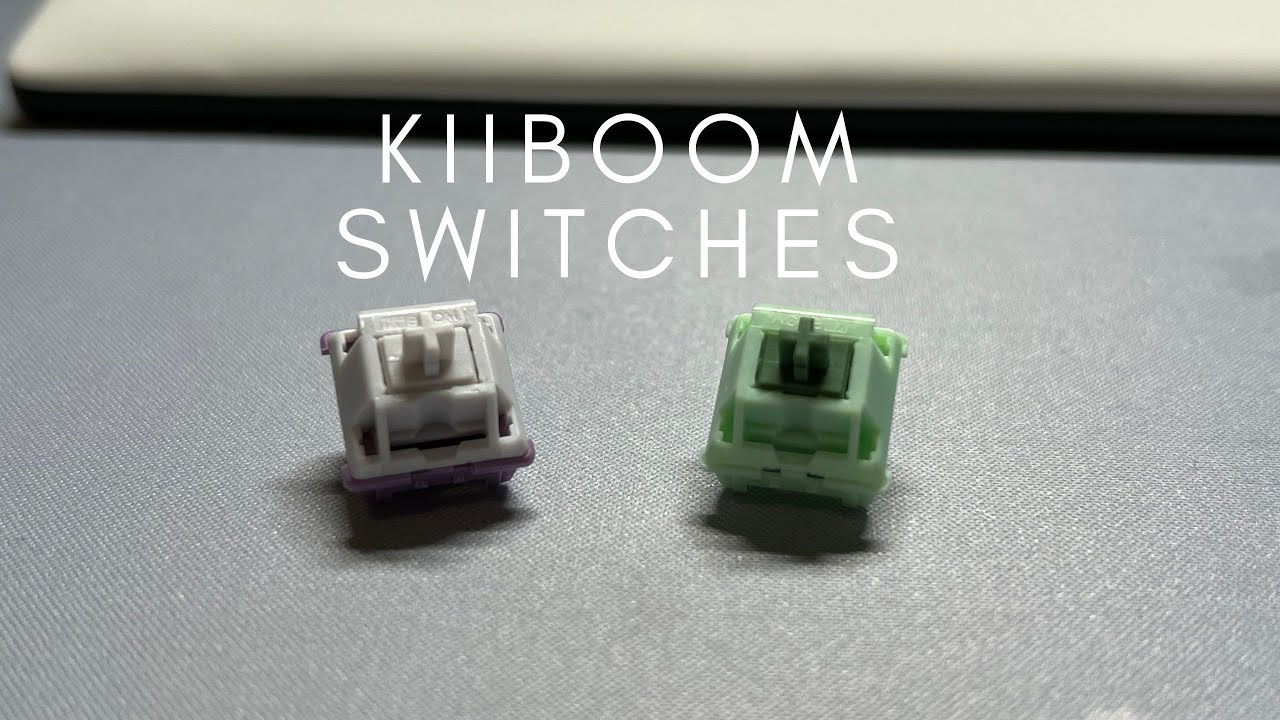 KiiBOOM Matcha Latte and Taro Cream Switches Review and Unboxing - YouTube