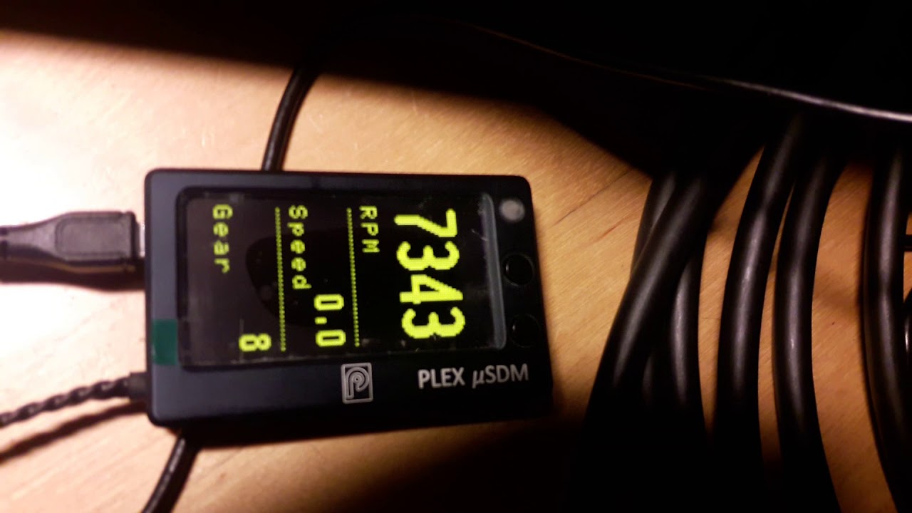 Plex Tuning μSDM Micro Display running on a Adaptronic M2000 ECU - YouTube