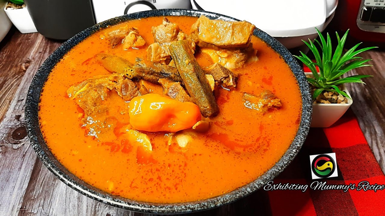 GHANA GOAT LIGHT SOUP RECIPE @ExhibitingMummysRecipes - YouTube
