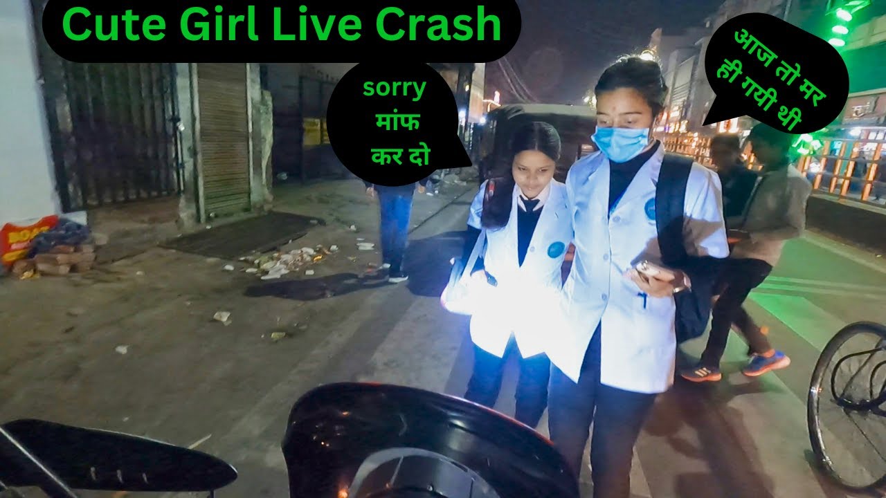 Cute girl crash by my bike😡on highway😰 girl safety!! #cutegirlreaction ...