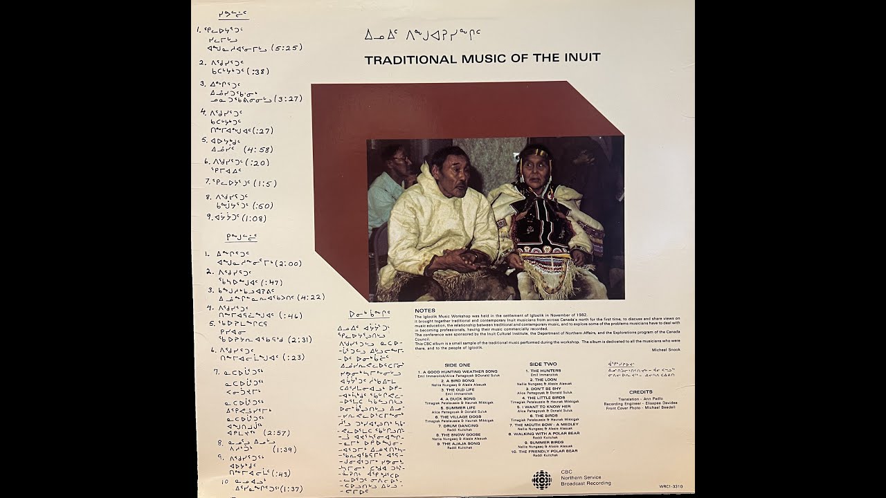 Traditional Music of the Inuit – B1 ‘The Hunters’ & B2 ‘The Loon’ - YouTube