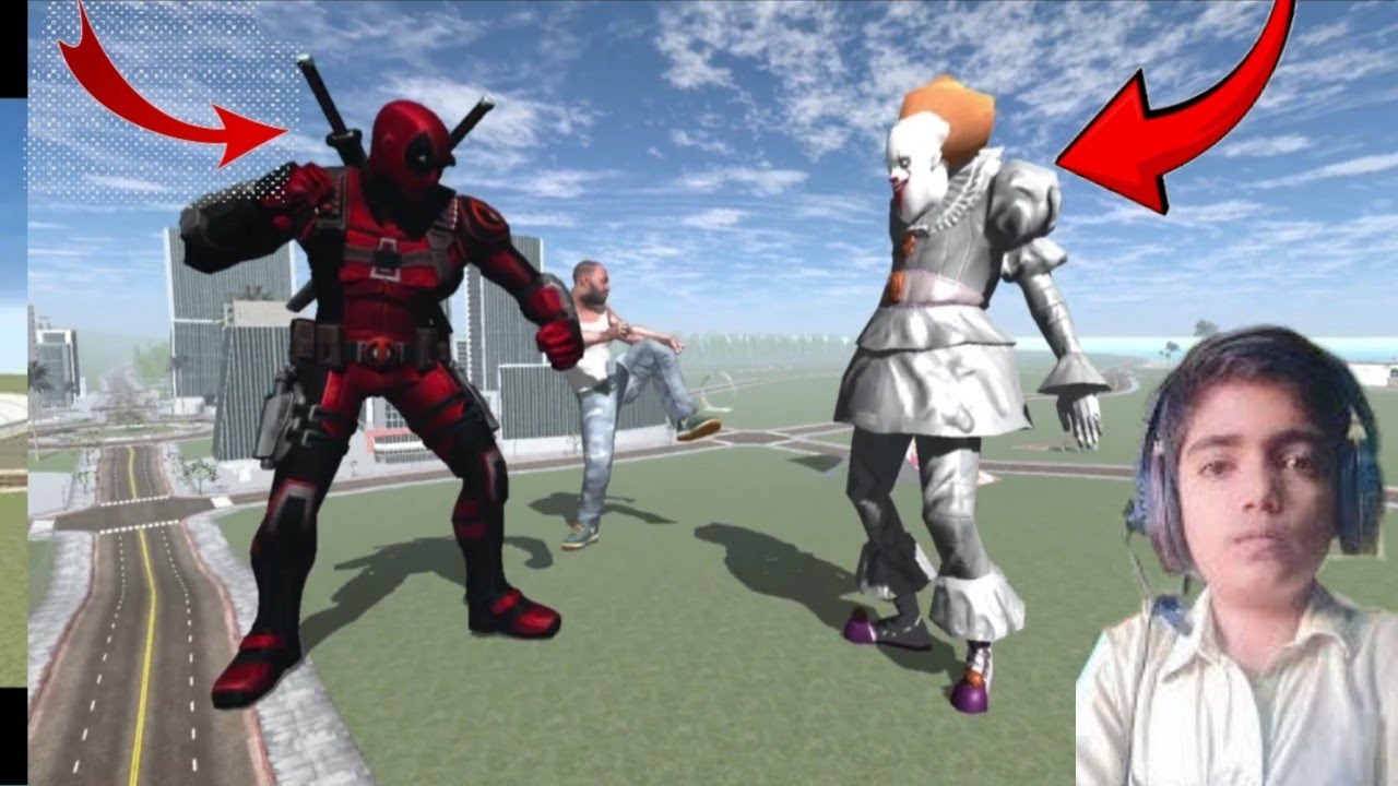 Pennywise VS Deadpool In Indian Bikes Driving 3D - YouTube