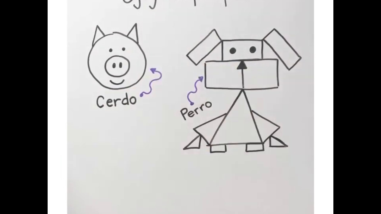 Animales con figuras geométricas - YouTube