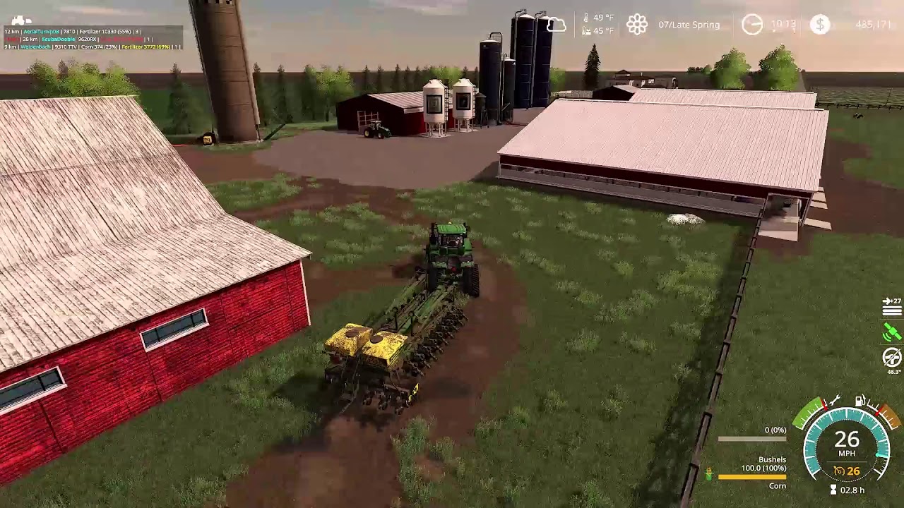FS19 Nebraska Lands Time Lapse Ep.5 Grass cutting and planting! - YouTube