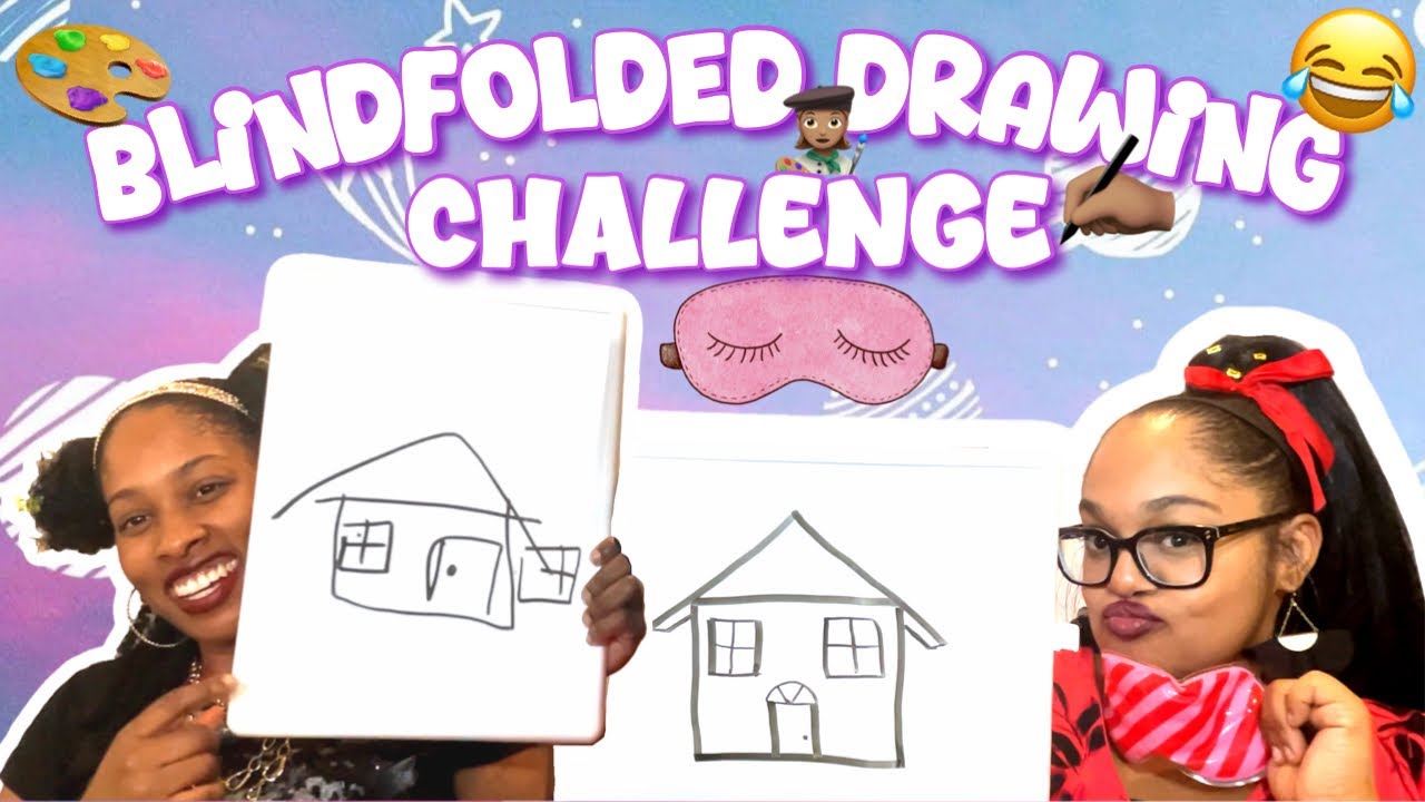 Blindfolded Drawing Challenge With BCTV - YouTube