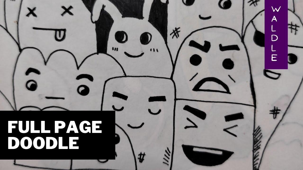 Full Page Doodle / Doodle Tutorial / Doodle All time - YouTube