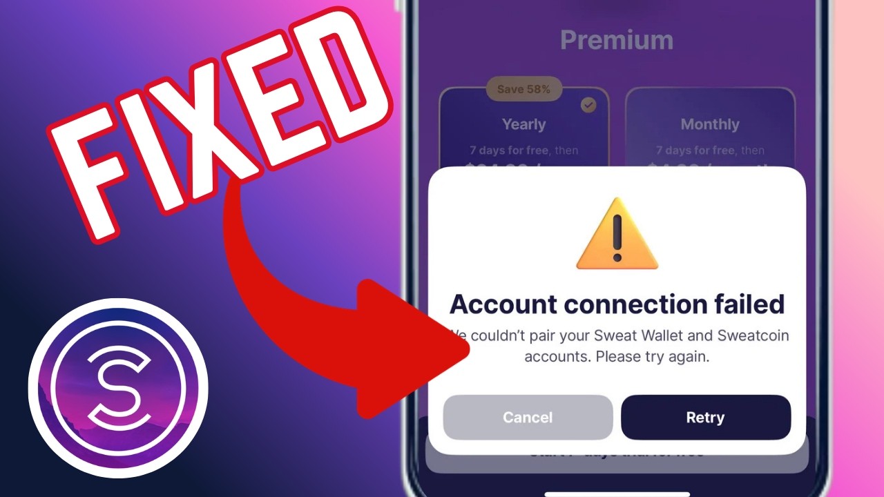 How To Fix "Account Connection Failed" Error On Sweatcoin App - YouTube