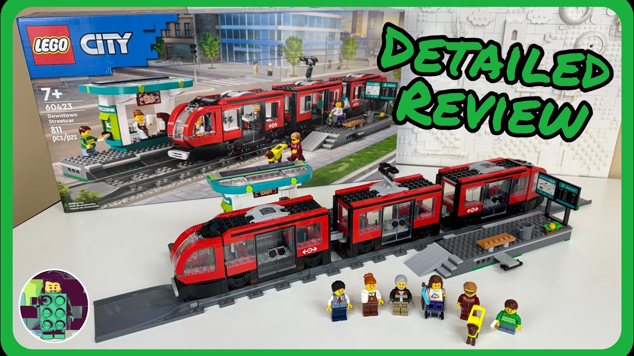 Great addition to the LEGO City: Downtown Streetcar, 60423 - YouTube