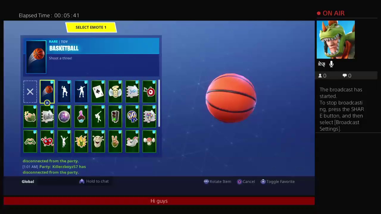 Fort night emotes and stuff update - YouTube