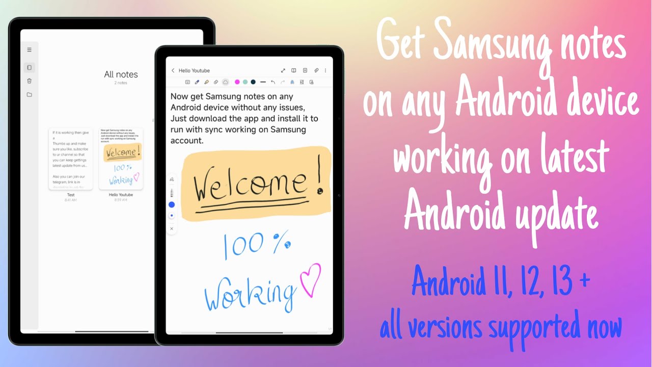 How To Get Samsung Notes On Any Android Device YouTube How To Get Samsung Notes On Any Android Device YouTube